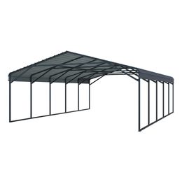 WESTMANN Doppelcarport 'Kopenhagen L' grau 597 x 791 cm