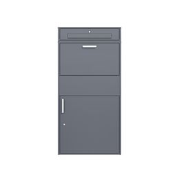 WESTMANN Briefkasten 'Pavo' mit Paketbox anthrazit 72 x 128 x 45 cm