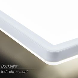 Brilo LED-Deckenleuchte 'Slim Case' 30 x 30 cm wei&szlig; 2400 lm