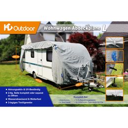 HC Outdoor Wohnwagen Abdeckplane Gr&ouml;&szlig;e L 610 x 250 x 220 cm
