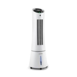 Klarstein Skyscraper Ice 4-in-1 Luftk&uuml;hler Ventilator 180 m&sup3;/h 30 W Oszillation mobil Fernbedienung Wei&szlig;