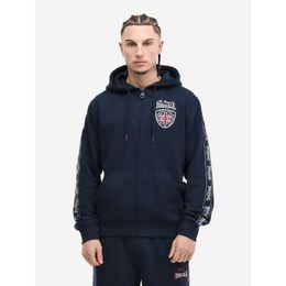 Lonsdale Herren Kapuzensweatjacke mit Rei&szlig;verschluss normale Passform MATFEN