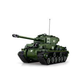 Reobrix World of Tanks Tiger I Kettenfahrzeug 1:28 Klemmbaustein Set 1138