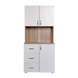 HTI-Living K&uuml;chenschrank Wei&szlig;/Sonoma Blanca