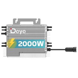 DEYE Mikro-Wechselrichter 2000 W SUN-M200G4-EU-Q0 f&uuml;r Mini-PV Solaranlage Balkonkraftwerk, IP67 wetterfest, 4 MPPT, WIFI, Micro Inverter
