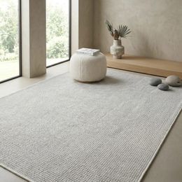 Teppich Sehrazat "Ada, auch als L&auml;ufer", grau cream, B:160cm H:10mm L:230cm, Polyester, Teppiche, Teppich, Kurzflor, robust, Wohnzimmer