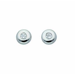 Adelia&acute;s Paar Ohrh&auml;nger ADELIA&acute;S "Ohrstecker Ohrringe 925 Silber mit Zirkonia &ndash; Silberohrringe", silber, Ohrringe, Damen, Damen, Silber 925 (Sterlingsilber), Silberohrringe