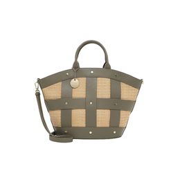 Shopper Tamaris "Shopper TAS Kirsti", Damen, Gr. B/H/T: 47cm x 29cm x 14,5cm 0, gr&uuml;n (khaki 910), Polyurethan, Taschen Shopper