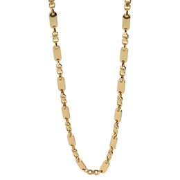 Adelia&acute;s Kette ohne Anh&auml;nger ADELIA&acute;S "Unisex Halskette &ndash; Plattenkette aus Edelstahl 60 cm", gold, Halsketten, Damen, 60cm, Edelstahl, Geschenkidee: zeitlos und vielseitig