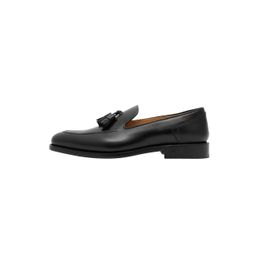 Loafer Henry Stevens "Marshall TL", Herren, Gr. 46, schwarz, Leder, Schuhe Loafer