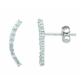 Adelia&acute;s Paar Ohrh&auml;nger ADELIA&acute;S "Ohrstecker Ohrringe 925 Silber mit Zirkonia &ndash; Silberohrringe", silber, Ohrringe, Damen, Damen, Silber 925 (Sterlingsilber), Silberohrringe