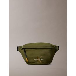 G&uuml;rteltasche Calvin Klein "BOLD WAISTBAG", Gr. B/H/T: 28cm x 13cm x 6,5cm, thyme, Nylon, unifarben, Taschen G&uuml;rteltasche, Crossbody Bag, Unisex Schultertasche, mit CK-Logo