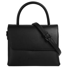 Henkeltasche Bugatti "ILVA", Damen, Gr. B/H/T: 23cm x 18cm x 9cm onesize, schwarz, Kunstfaser, leicht gl&auml;nzend, unifarben, Taschen