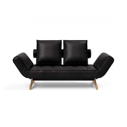 3-Sitzer INNOVATION LIVING &trade; "Ghia Schlafsofa, Couch mit Wohlf&uuml;hl-Faktor", schwarz, B:178cm H:83cm T:93cm, Sofas, eine gro&szlig;e Liegefl&auml;che mit geringer Stellfl&auml;che, beidseitig abklappbar