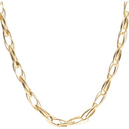 Goldkette Luigi Merano "Doppelankerkette, Gold 585", gold, Halsketten, Damen, 45cm, Gelbgold 585, Goldkette