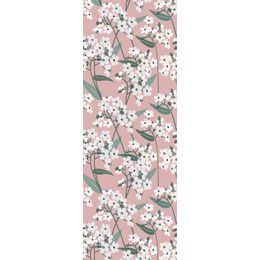 Vinyltapete queence "Nisa", rosa, B:0,9m L:2,5m, Vinyl, Tapeten, 90x250cm, selbstklebend, kinderleichte Anbringung,, Sticker