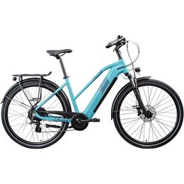 Z&uuml;ndapp E-Bike Z&Uuml;NDAPP "Z810" Gr. 50, blau (t&uuml;rkisblau), Elektrofahrr&auml;der, 50cm, 28 Zoll (71,12cm), Pedelec, Elektrofahrrad f&uuml;r Damen und Herren