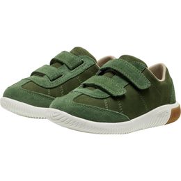 Barfu&szlig;schuh Keen "KNX T-TOE DS", Kinder, Gr. 31, wei&szlig; (bronze gr&uuml;n, star wei&szlig;), Leder, Schuhe Barfu&szlig;schuh, mit profiliertem Laufsohlenprofil, ohne Verschluss
