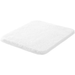 Badematte Grund "Melange", wei&szlig;, H:27mm, Polyacryl, Badematten, Badematte, besonders dichter Flor