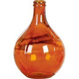 Tischvase Gilde "Vase Cordoba", orange, B:29cm H:43cm T:29cm &Oslash;:29cm, Glas, Vasen