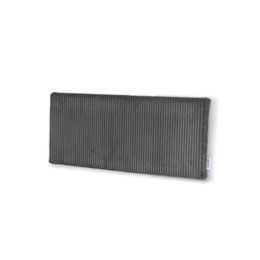 R&uuml;ckenkissen LYCCE "Wandkissen Wandkissen Cord 1er Pack", grau, B:75cm H:30cm, Obermaterial: 90% Polyester PES. 10% Nylon NY., Funktionskissen