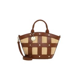 Shopper Tamaris "Shopper TAS Kirsti", Damen, Gr. B/H/T: 37cm x 23cm x 12cm 0, braun (cognac 700), Polyurethan, Taschen Shopper