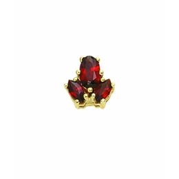 Adelia&acute;s Paar Ohrh&auml;nger ADELIA&acute;S "Ohrstecker Ohrringe 333 Gold ( 8K ) mit Granat &ndash; Goldohrringe", gold, Ohrringe, Damen, Damen, Gold, Goldohrringe