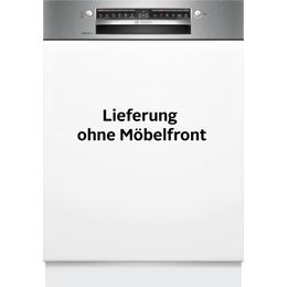 Bosch teilintegrierbarer Geschirrsp&uuml;ler "SMI4EVS08E", Energieeffizienz: B (A-G), silber (geb&uuml;rsteter stahl), B:59,8cm H:81,5cm T:57,3cm, Geschirrsp&uuml;ler, Mit 3-fach Rack Matic, flexible K&ouml;rbe & Schubladen