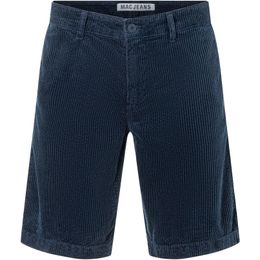 Bermudas MAC "Liam Bermuda", Herren, Gr. 33, N-Gr, schwarz indigo, Cord, Obermaterial: 99% Baumwolle, 1% Elasthan, Hosen Bermudas, aus elastischem Cord