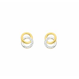Adelia&acute;s Paar Ohrh&auml;nger ADELIA&acute;S "Ohrstecker Ohrringe 333 Gold ( 8K ) &ndash; Goldohrringe", silber, Ohrringe, Damen, Damen, Gold, Goldohrringe