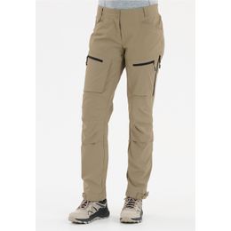 Softshellhose WHISTLER "Kodiak", Damen, Gr. 36, EURO-Gr&ouml;&szlig;en, beige, 94% Nylon, 6% Elasthan, mehrfarbig, lang, Hosen Softshellhose, mit praktischen Taschen