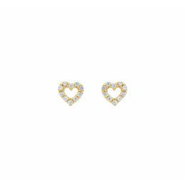 Adelia&acute;s Paar Ohrh&auml;nger ADELIA&acute;S "Ohrstecker Ohrringe 333 Gold ( 8K ) mit Zirkonia &ndash; Goldohrringe", gold, Ohrringe, Damen, Damen, Gold, Goldohrringe