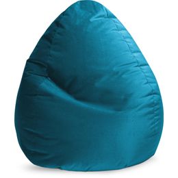 Sitzsack MAGMA HEIMTEX "BeanBag MARLA XXL", blau (petrol), B:130cm, Bezug: 100% Polyester, Sitzs&auml;cke, Sitzsack