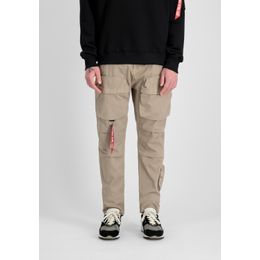 Cargohose Alpha Industries "Tactical Pant", Damen, Gr. 28, Normalgr&ouml;&szlig;en, beige (vintage sand), Obermaterial: 100% Baumwolle, Hosen Cargohose
