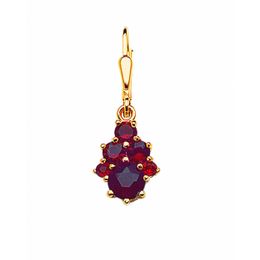 Adelia&acute;s Paar Ohrh&auml;nger ADELIA&acute;S "Ohrh&auml;nger Ohrringe 333 Gold ( 8K ) mit Granat &ndash; Goldohrringe", gold, Ohrringe, Damen, Damen, Gold, Goldohrringe