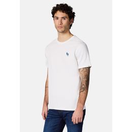 T-Shirt Ragwear "Samms B Gots YOUMODO", Jungen, Gr. L (52), wei&szlig;, Material: 100% Baumwolle, Basic, relaxed fit h&uuml;ftlang, Rundhals, Shirts T-Shirt, Kurz&auml;rmliges Shirt mit Beach-Slipper-Stickerei