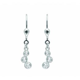 Adelia&acute;s Paar Ohrh&auml;nger ADELIA&acute;S "Ohrh&auml;nger Ohrringe 925 Silber mit Zirkonia &ndash; Silberohrringe", silber, Ohrringe, Damen, Damen, Silber 925 (Sterlingsilber), Silberohrringe