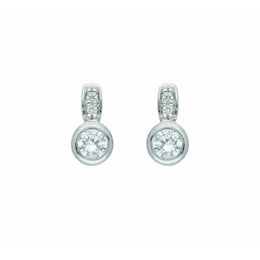 Adelia&acute;s Paar Ohrh&auml;nger ADELIA&acute;S "Ohrstecker Ohrringe 925 Silber mit Zirkonia &ndash; Silberohrringe", silber, Ohrringe, Damen, Damen, Silber 925 (Sterlingsilber), Silberohrringe