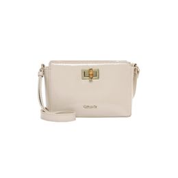 Umh&auml;ngetasche Tamaris "Umh&auml;ngetasche TAS Kristine", Damen, Gr. B/H/T: 20,5cm x 14cm x 6,5cm 0, beige (beige 400), Polyurethan, Taschen Umh&auml;ngetasche