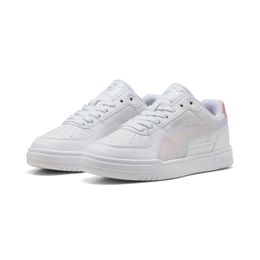 Sneaker Puma "CAVEN III HOLO 20 JR", Jungen, Gr. 37,5, wei&szlig; (Puma wei&szlig;, rosy outlook, Puma silber), Synthetik, unifarben, Schuhe Sneaker, sportlicher Stil, gepolstertes Fu&szlig;bett, Schn&uuml;rung
