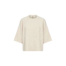 Strickpullover soyaconcept "Soya Concept Sweater SC_ORLEAN", Damen, Gr. L, 91620 cream melange, Obermaterial: 74% Polyacryl, 24% Polyester, 2% Elasthan, Pullover Strickpullover