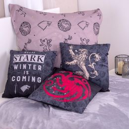 Dekokissen "Game of Thrones", bunt, B:40cm H:2,5cm L:40cm, Polyester, Dekokissen_Sitzkissen_Kissenh&uuml;llen, hochfarbig bedruckt