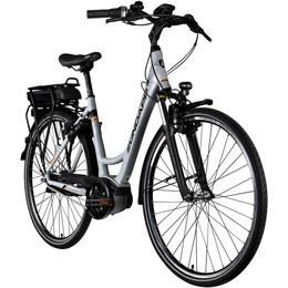 Z&uuml;ndapp E-Bike Z&Uuml;NDAPP "X200 - Bosch Mittelmotor" Gr. 51, silber (silber, schwarz), Elektrofahrr&auml;der, 51cm, 28 Zoll (71,12cm), Pedelec, Elektrofahrrad f&uuml;r Damen u. Herren