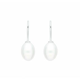 Adelia&acute;s Paar Ohrh&auml;nger ADELIA&acute;S "Ohrh&auml;nger Ohrringe 925 Silber mit Perle &ndash; Silberohrringe", silber, Ohrringe, Damen, Damen, Silber 925 (Sterlingsilber), Silberohrringe