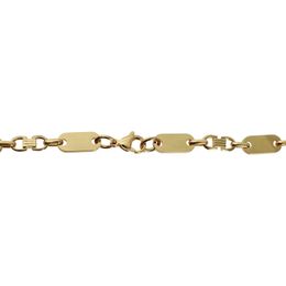 Adelia&acute;s Kette ohne Anh&auml;nger ADELIA&acute;S "Unisex Halskette &ndash; Plattenkette aus Edelstahl 60 cm", gold, Halsketten, Damen, 60cm, Edelstahl, Ideal als Geschenk &ndash; dezent und elegant
