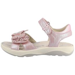 Sandale Lurchi "Farfalla", M&auml;dchen, Gr. 26, ros&eacute;, Lederimitat, festlich, Schuhe Sandale, Klettschuh mit Strasssteinen, Gr&ouml;&szlig;enschablone zum Download