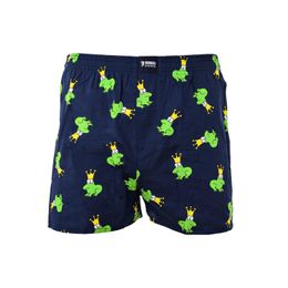 Webboxer Happy Shorts "Web-Boxershorts 1er Pack", Damen, Gr. L, bunt (frosch), Obermaterial: 100% Baumwolle CO., Unterhosen