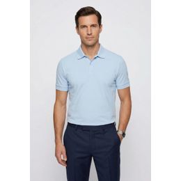 Poloshirt BOSS Green "Pio 2", Herren, Gr. XXL, open blau460, Jersey, Obermaterial: 100% Baumwolle, unifarben, regular fit normal, Rippstrickb&uuml;ndchen, Shirts