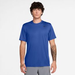 T-Shirt Nike "M NK DF TEE STD FLEX", Damen, Gr. L, game royal, b, angeraute Sweatware, Obermaterial: 100% Polyester, normal, Rundhals, angesetztes B&uuml;ndchen, Shirts T-Shirt, sportlicher Schnitt, f&uuml;r Sportmode und Streetwear