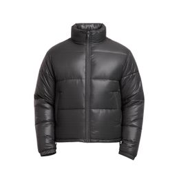 Winterjacke Urban Classics "Urban Classics Shiny Puffer Jacket", Herren, Gr. L, magnet, 100% Recycled Polyamide/Nylon, unifarben, normal, amerikanischer Ausschnitt, Jacken Winterjacke